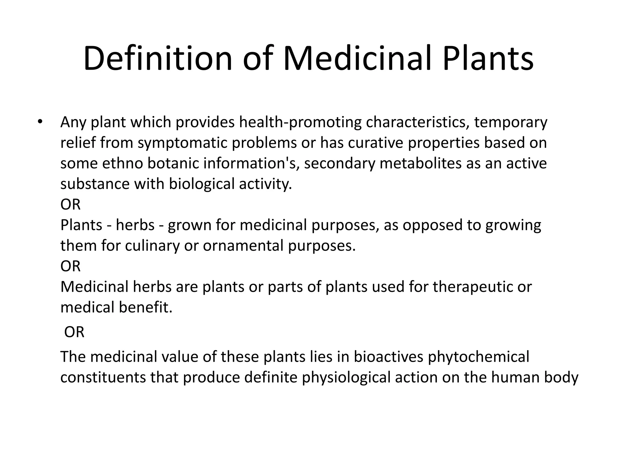 Medicinal plants | PPTX