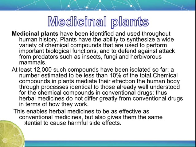Some Medicinal plants & Their Uses | PPTX