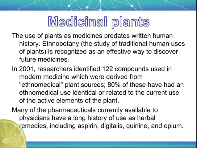 Some Medicinal plants & Their Uses | PPTX