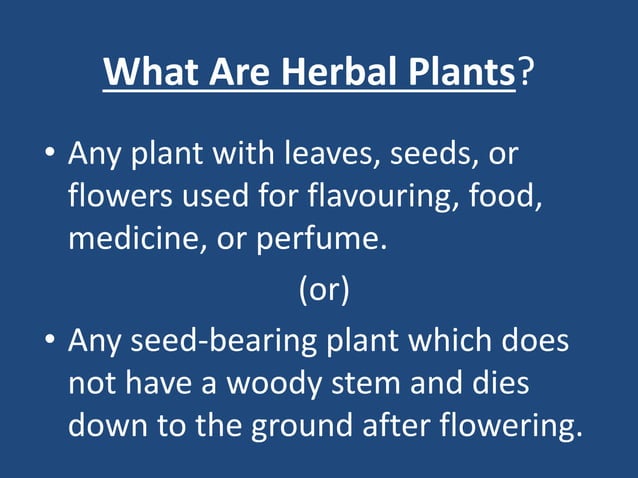 Medicinal plants | PPT