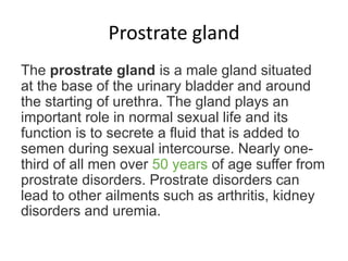Medicinal plants and prostrate A series of Lectures By Mr. Allah Dad ...