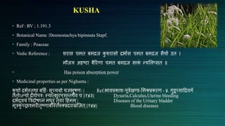 Medicinal Plants of Rigveda - Dr Akhilraj A R | PPTX