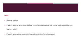 Anti anginals & diuretics | PPTX