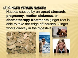 Medicinal uses of ginger | PPTX