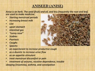 Medicinal uses of spices | PPTX