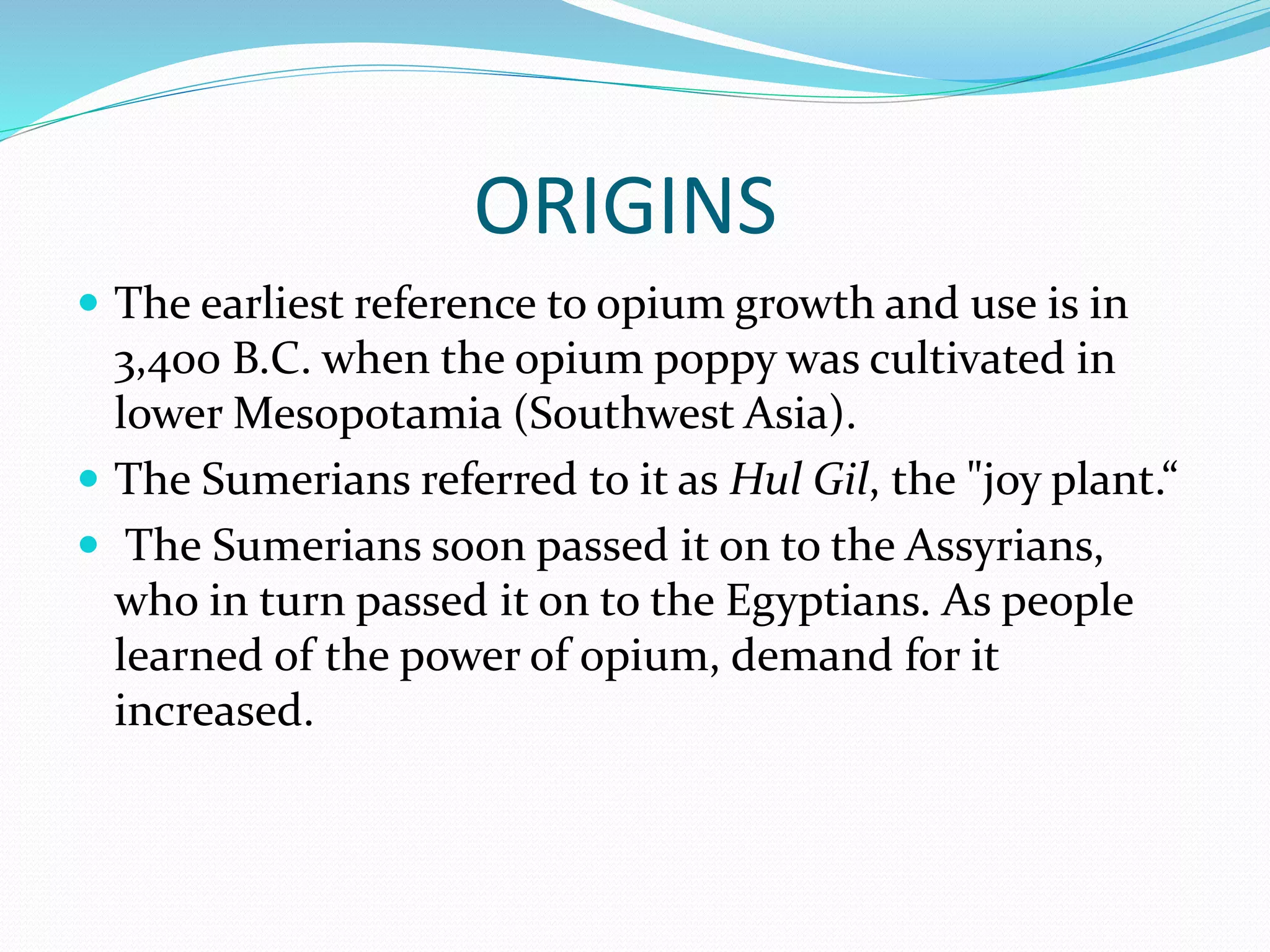 Medicinal value of opium | PPTX