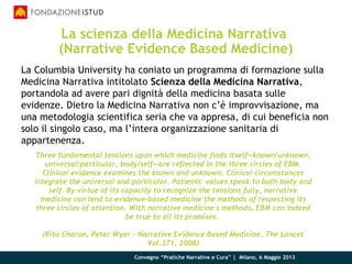 Medicina Narrativa: dal singolare al plurale per generare sostenibilità ...