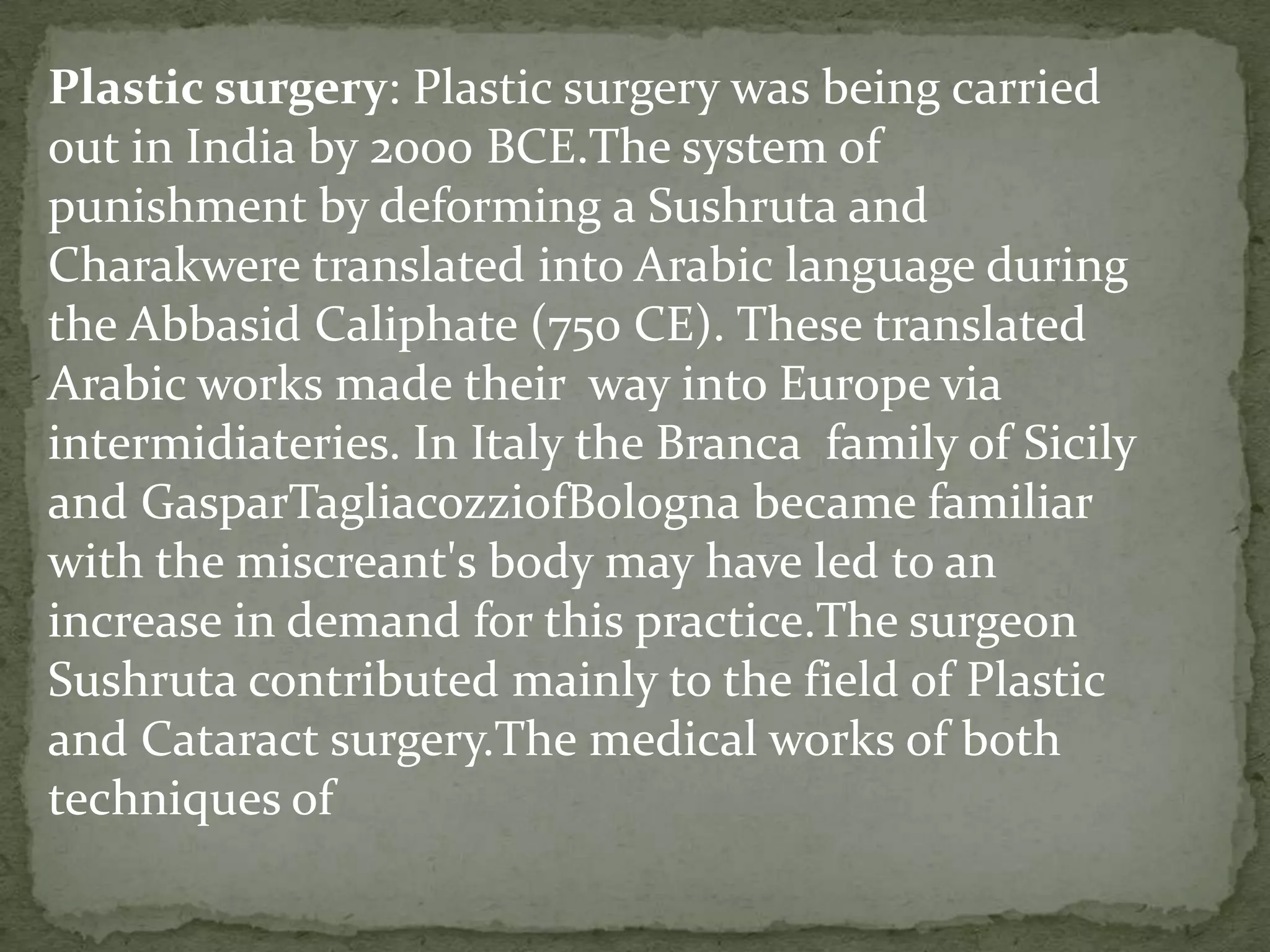 Medicin and densitry in ancient india | PPTX