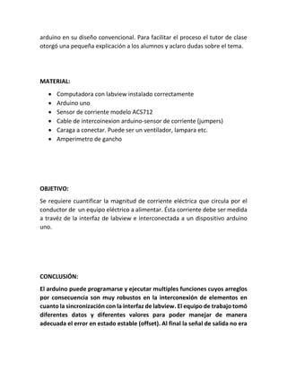 Medición de corriente alterna usando arduino uno y labview como ...