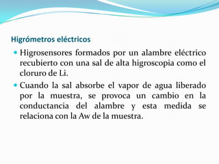 Medición de la aw | PPTX