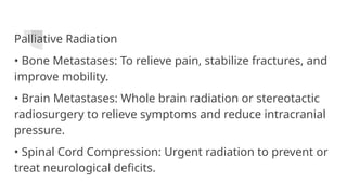 Indications for surgery and Radiation therapy for common malignancies ...