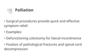 Indications for surgery and Radiation therapy for common malignancies ...
