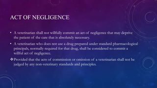 Veterinary laws and ethics | PPTX