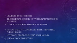 Veterinary laws and ethics | PPTX