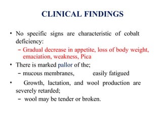 MEDICINE- Cobalt Deficiency and its effects. | PPT