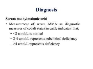 MEDICINE- Cobalt Deficiency and its effects. | PPT