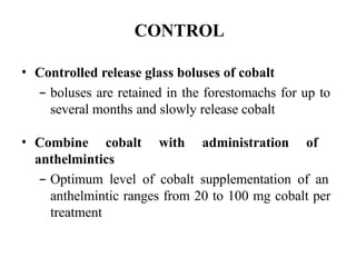 MEDICINE- Cobalt Deficiency and its effects. | PPT