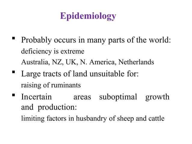MEDICINE- Cobalt Deficiency and its effects. | PPT
