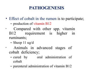 MEDICINE- Cobalt Deficiency and its effects. | PPT