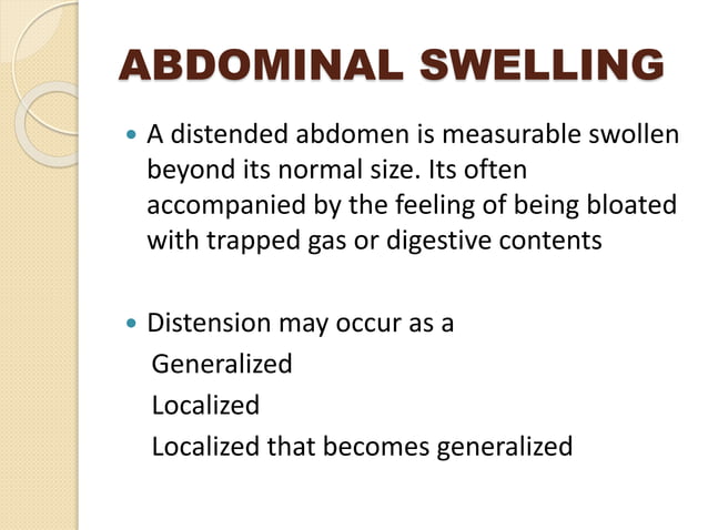 MEDICINE - DISTENDED ABDOMEN.with examplespptx | PPTX | Digestive ...