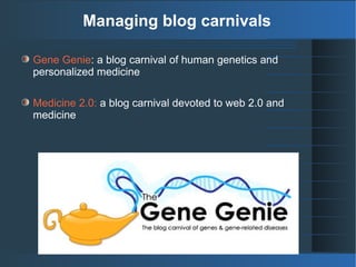 Medicine 2.0 with the eye of a medical student blogger | PPT | Free ...