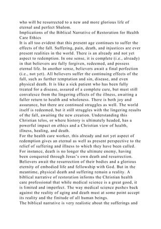 Medicine and Medical Technology in Biblical Perspective· As di.docx