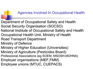 Principles of Occupational Health | PPT