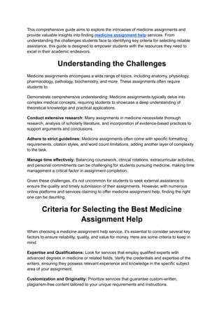 Medicine Assignment Help In The UK (1).pdf