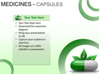 Medicine capsules powerpoint presentation templates | PPTX