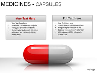 Medicine capsules powerpoint presentation templates | PPTX