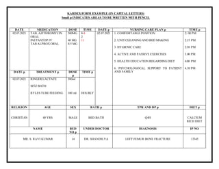 medicine card, kardex, nurses notes.docx of medical surgical nursing | PPT