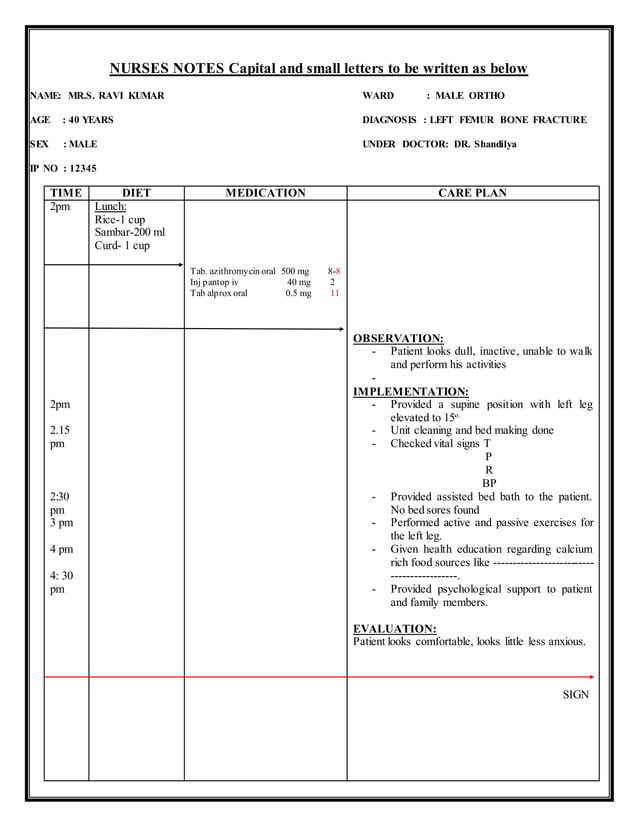 medicine card, kardex, nurses notes.docx of medical surgical nursing | PPT