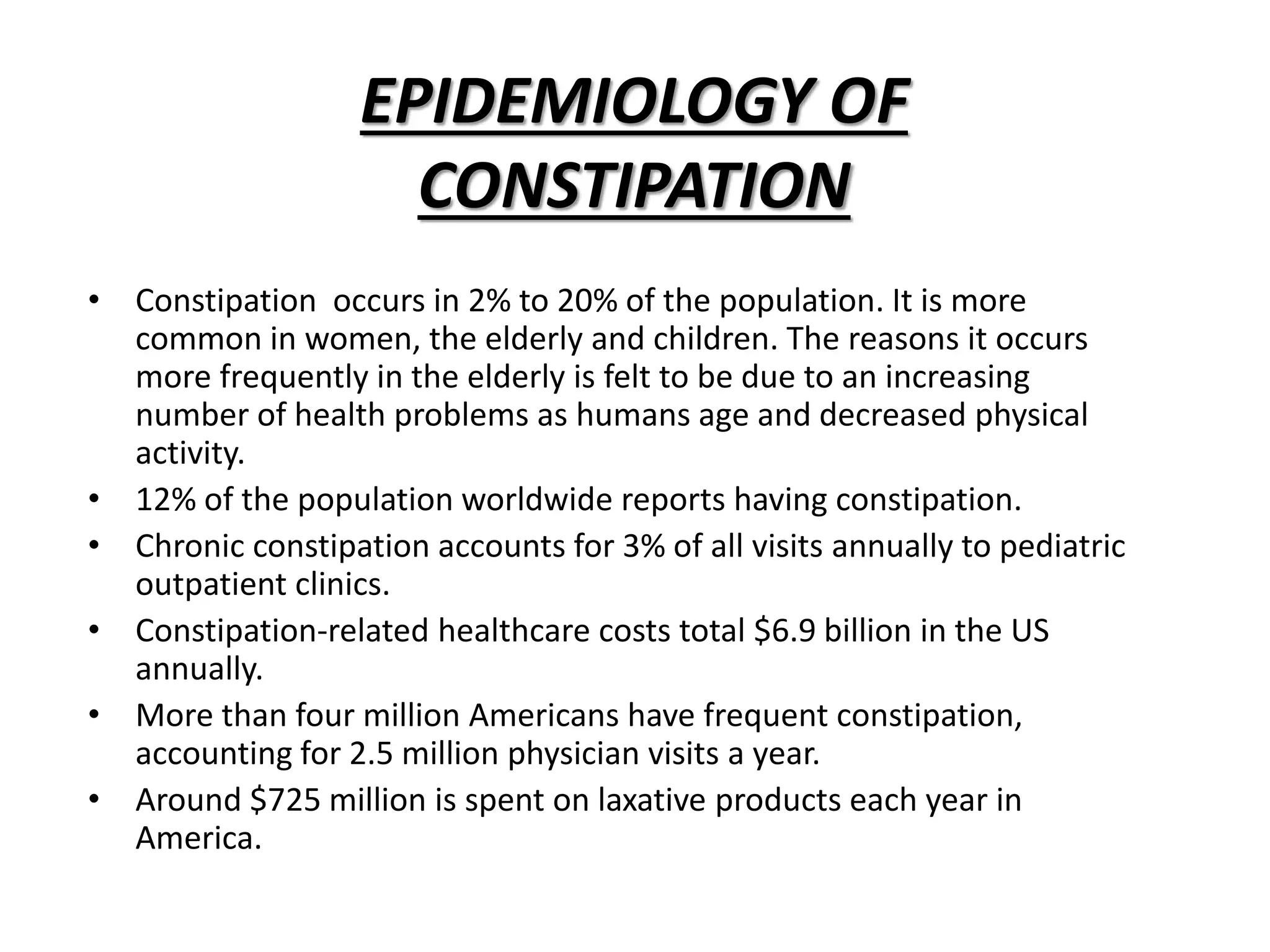 Medicine constipation ppt | PPTX