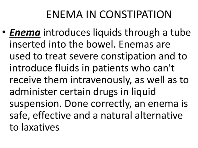 Medicine constipation ppt | PPTX