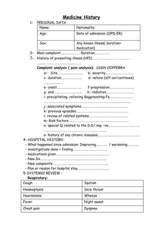 Medicine History | DOC | Blood Disorders | Diseases and Conditions