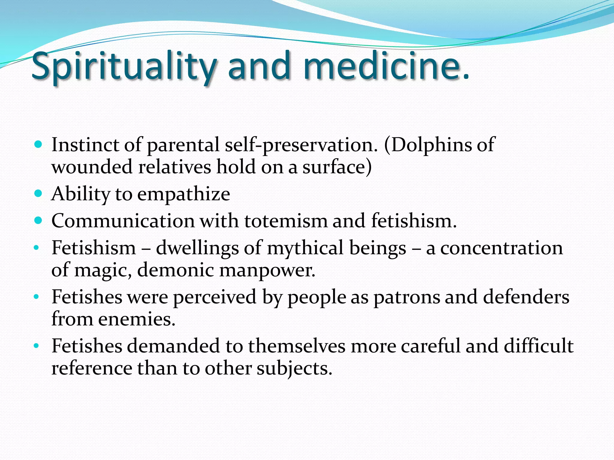 Medicine in the primitive society | PPTX