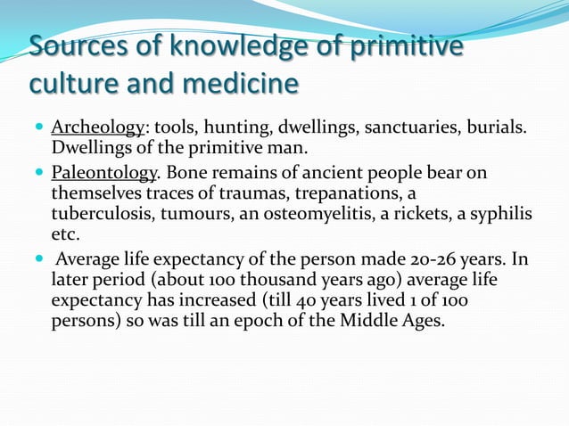 Medicine in the primitive society | PPTX | Geology | Science