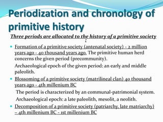 Medicine in the primitive society | PPTX