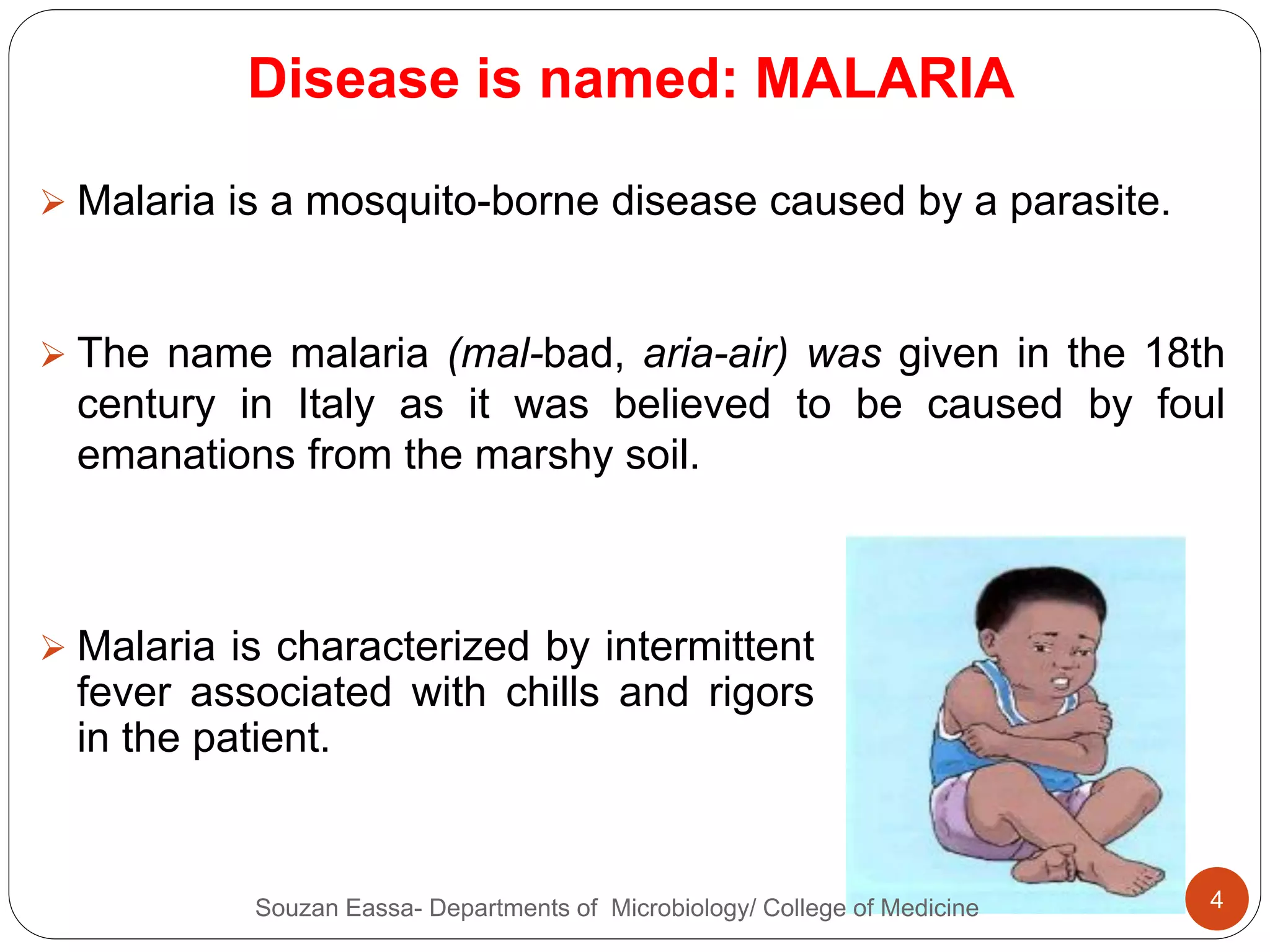 INFECTION WITH MALARIA PARASITES Plasmodium Spp. | PDF