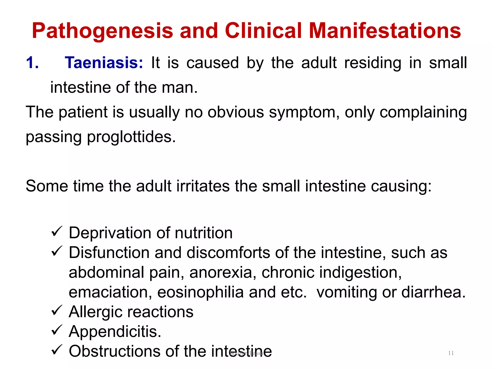 Cestodes (The Taeenid tapeworms) | PPT
