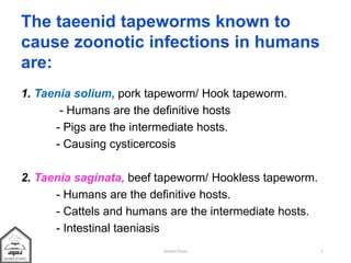 Cestodes (The Taeenid tapeworms) | PPT
