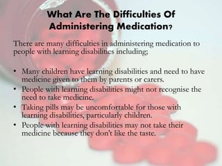 Medicine Management | PPTX | Special Needs Kids | Parenting