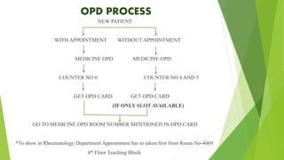 Medicine opd workflow | PPTX