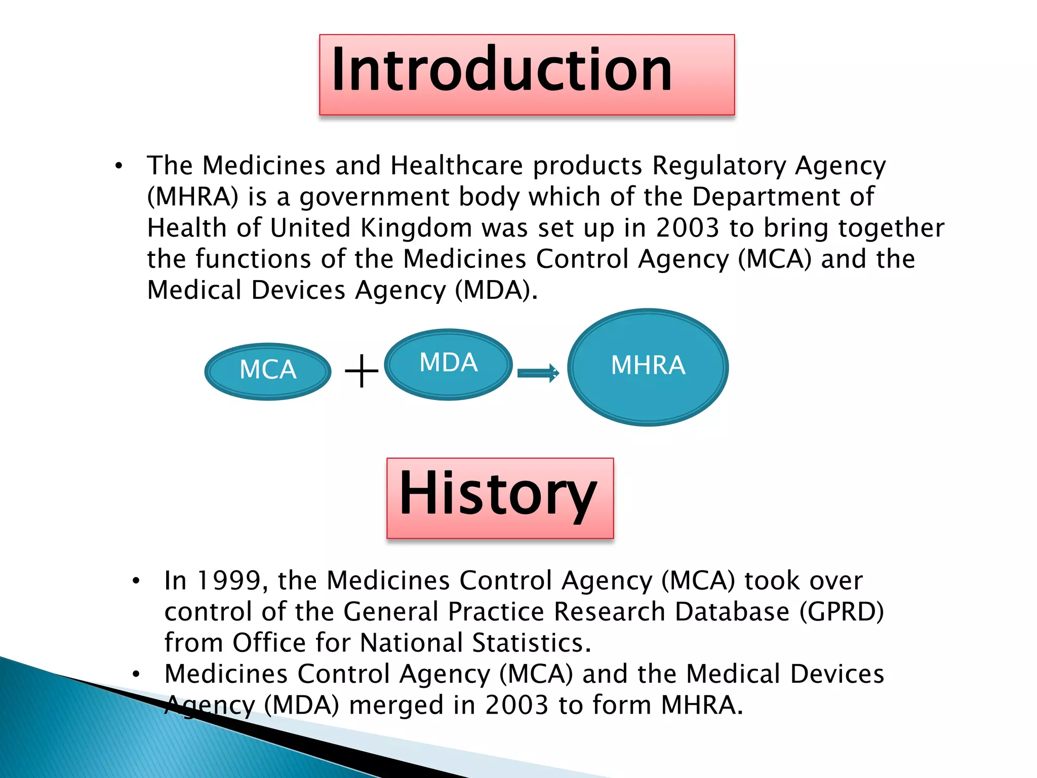 Medicine’s & Healthcare Product Regulatory Agency by drkarank | PDF