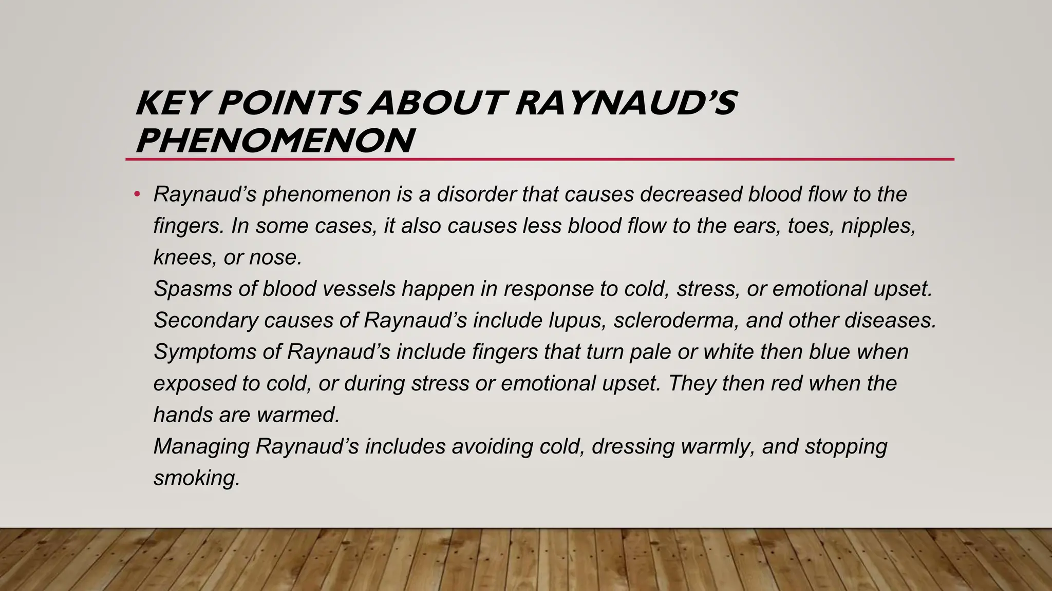 Raynauds phenomena | PPTX