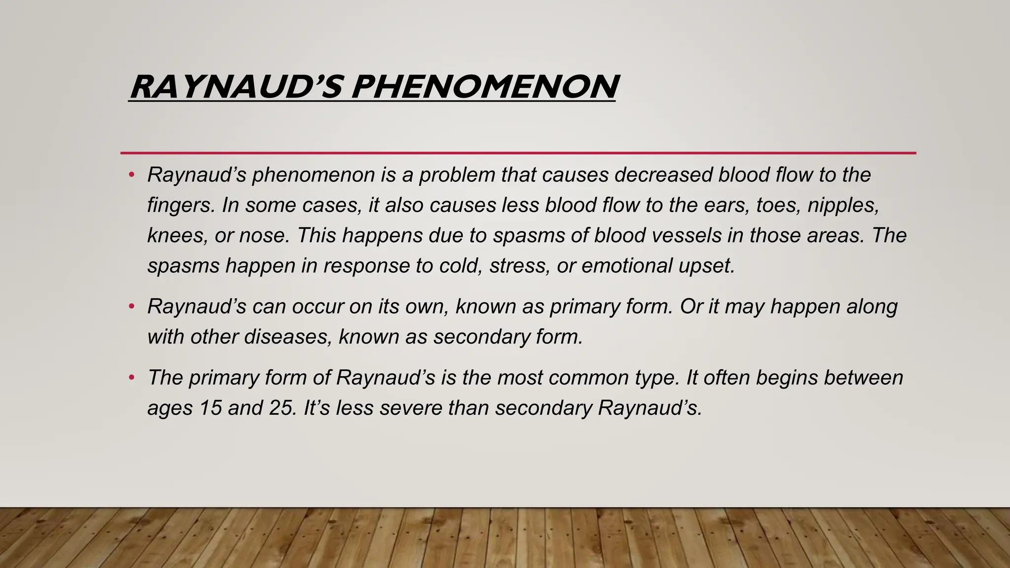 Raynauds phenomena | PPTX