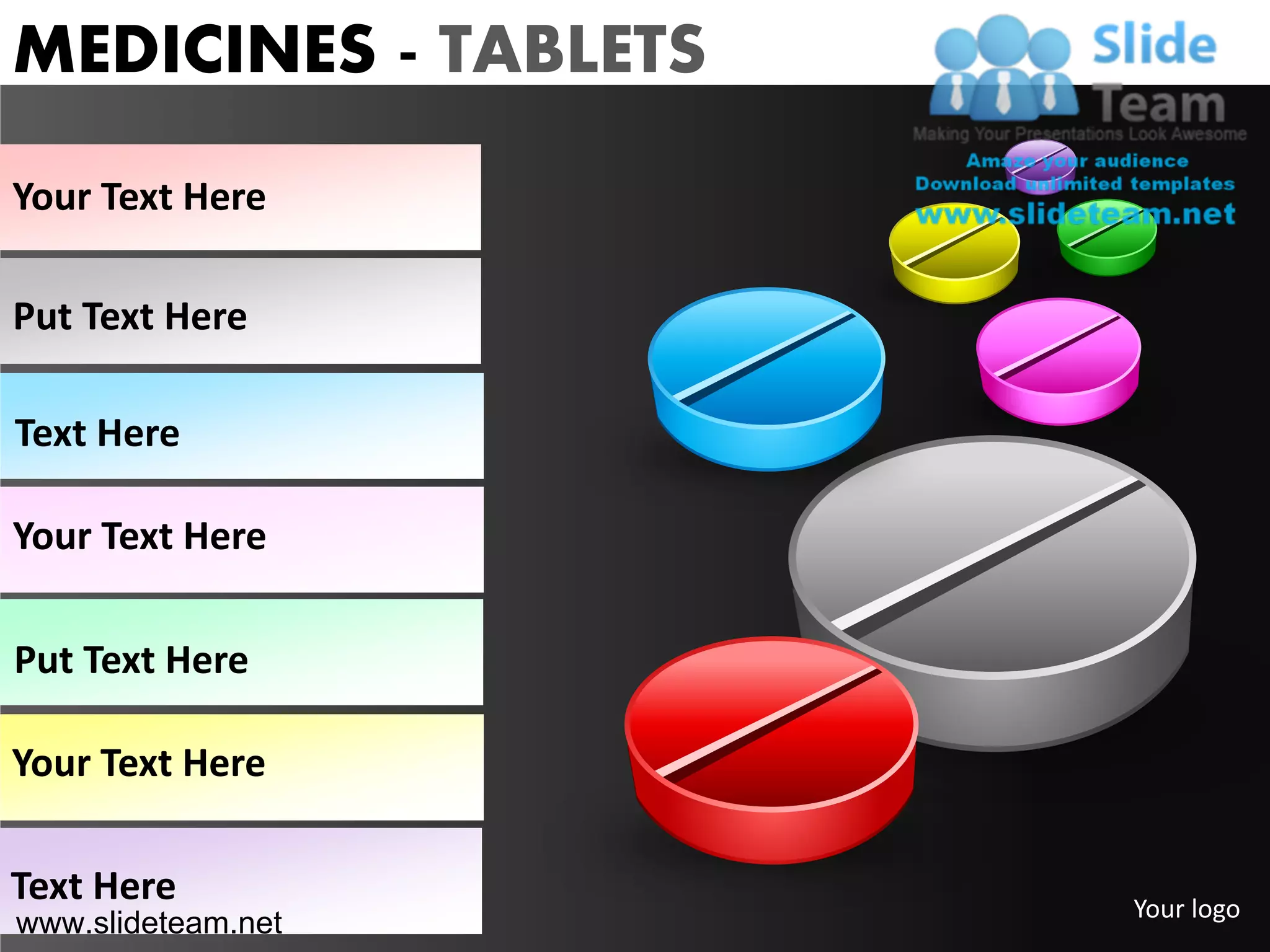 Medicine tablets powerpoint ppt templates. | PPT