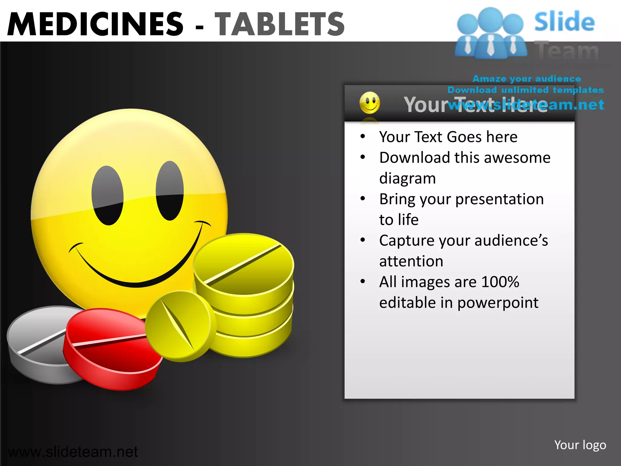 Medicine tablets powerpoint ppt templates. | PPT
