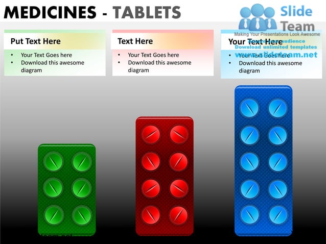 Medicine tablets powerpoint ppt templates. | PPT