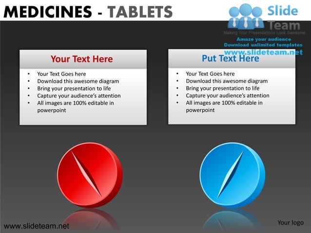 Medicine tablets powerpoint ppt templates. | PPT